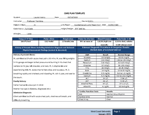 Brittney LONG CARE PLN - BL care plan - NUR223 - Studocu