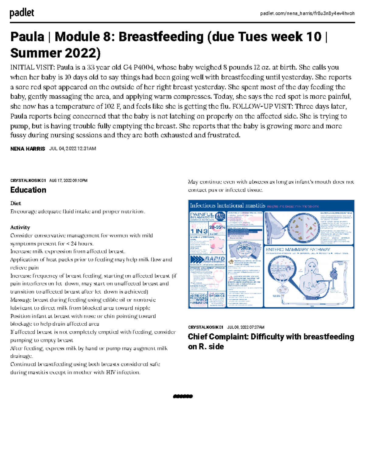 Padlet-fr8u3n8y4ev4hvoh - padlet/nena_harris/fr8u3n8y4ev4hvoh Paula | Module 8: Breastfeeding ...
