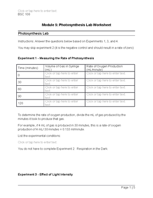 Lab 3 Cell Structure and Function Worksheet 2023 - Click or tap here to enter text. BSC 108 Lab ...