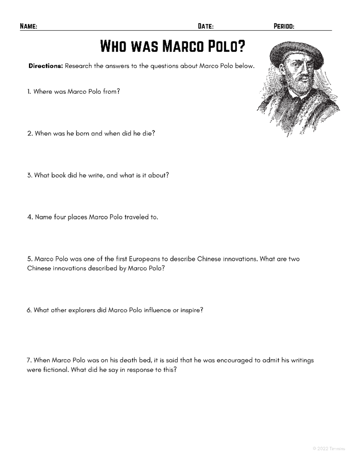 1.6 Extension Who was Marco Polo Research Assignment - Studocu