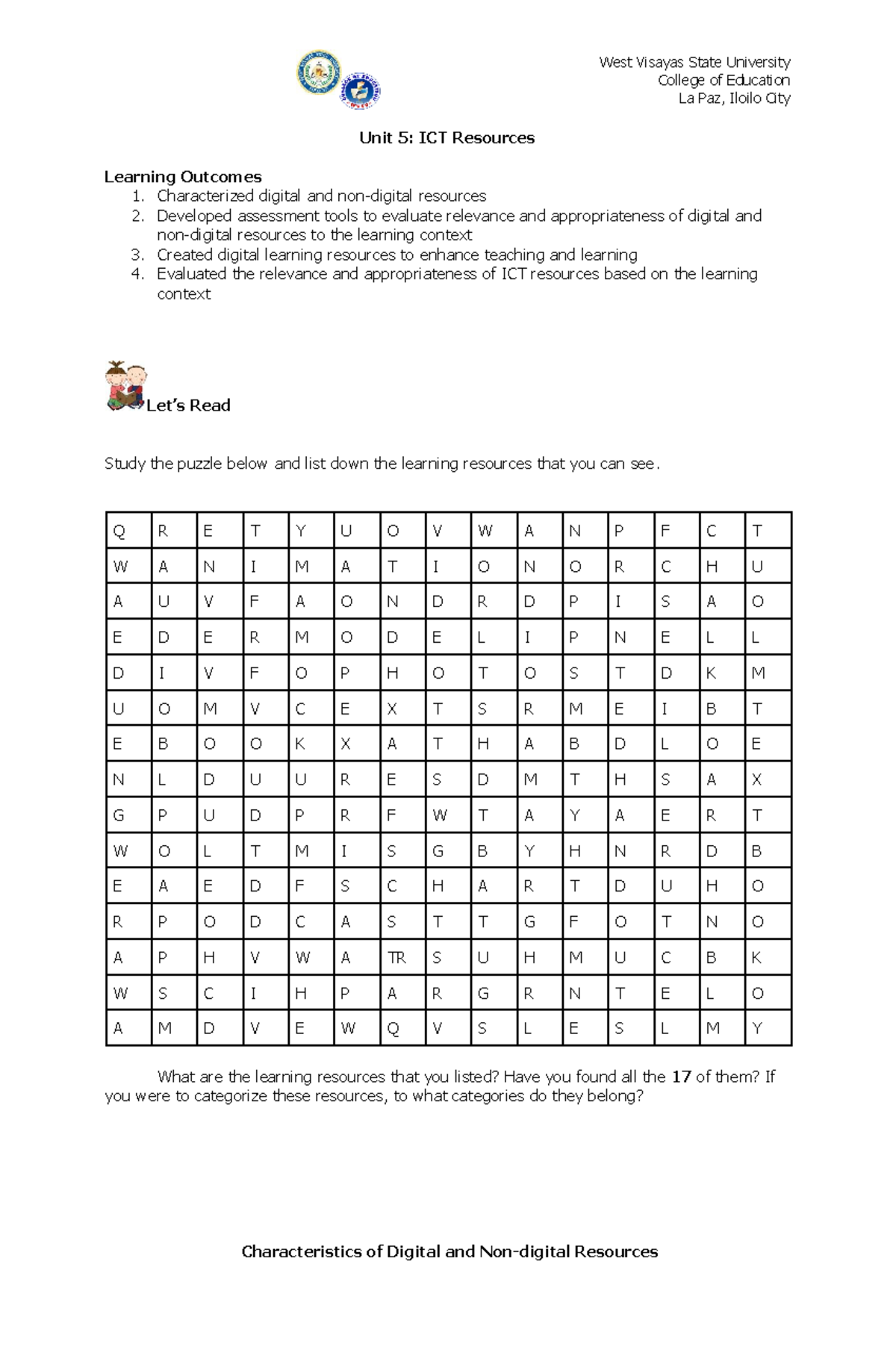 Unit-5 -ICT-Resources - West Visayas State University College of ...