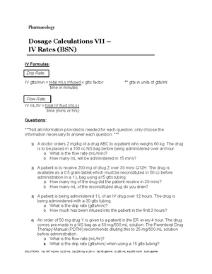Measurement Conversion - Pharmacology Measurement Conversion CONVERSION ...