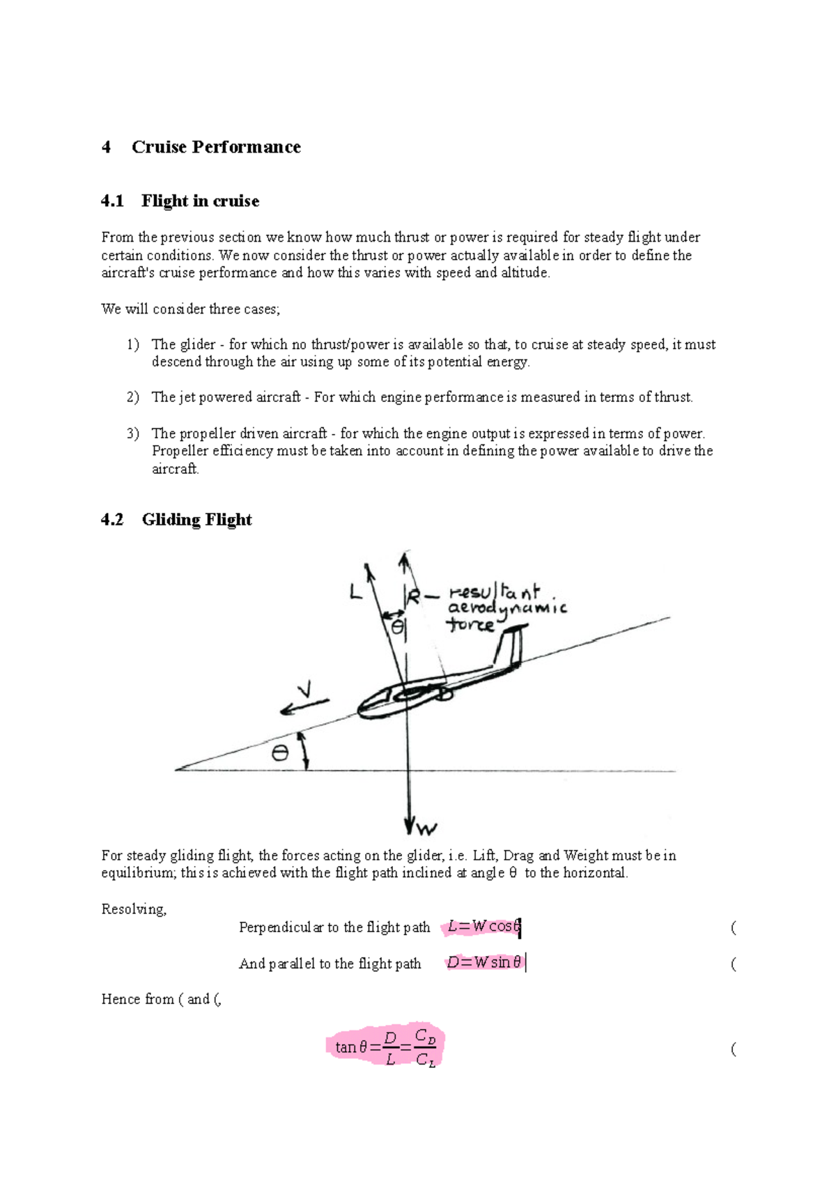 Cruise performance - 4 Cruise Performance 4 Flight in cruise From the ...