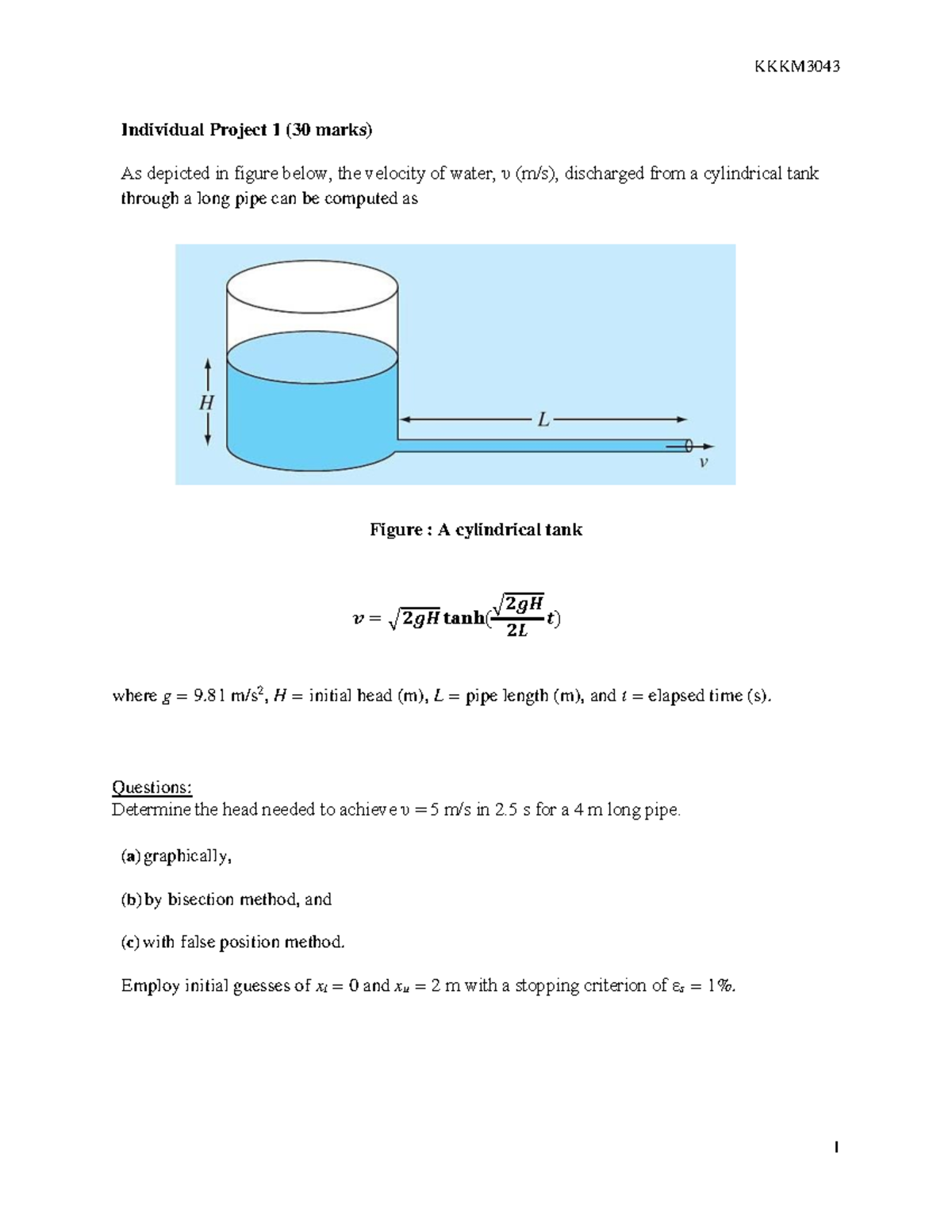 Individual Projects (30 marks) - Individual Project 1 (30 marks) As ...