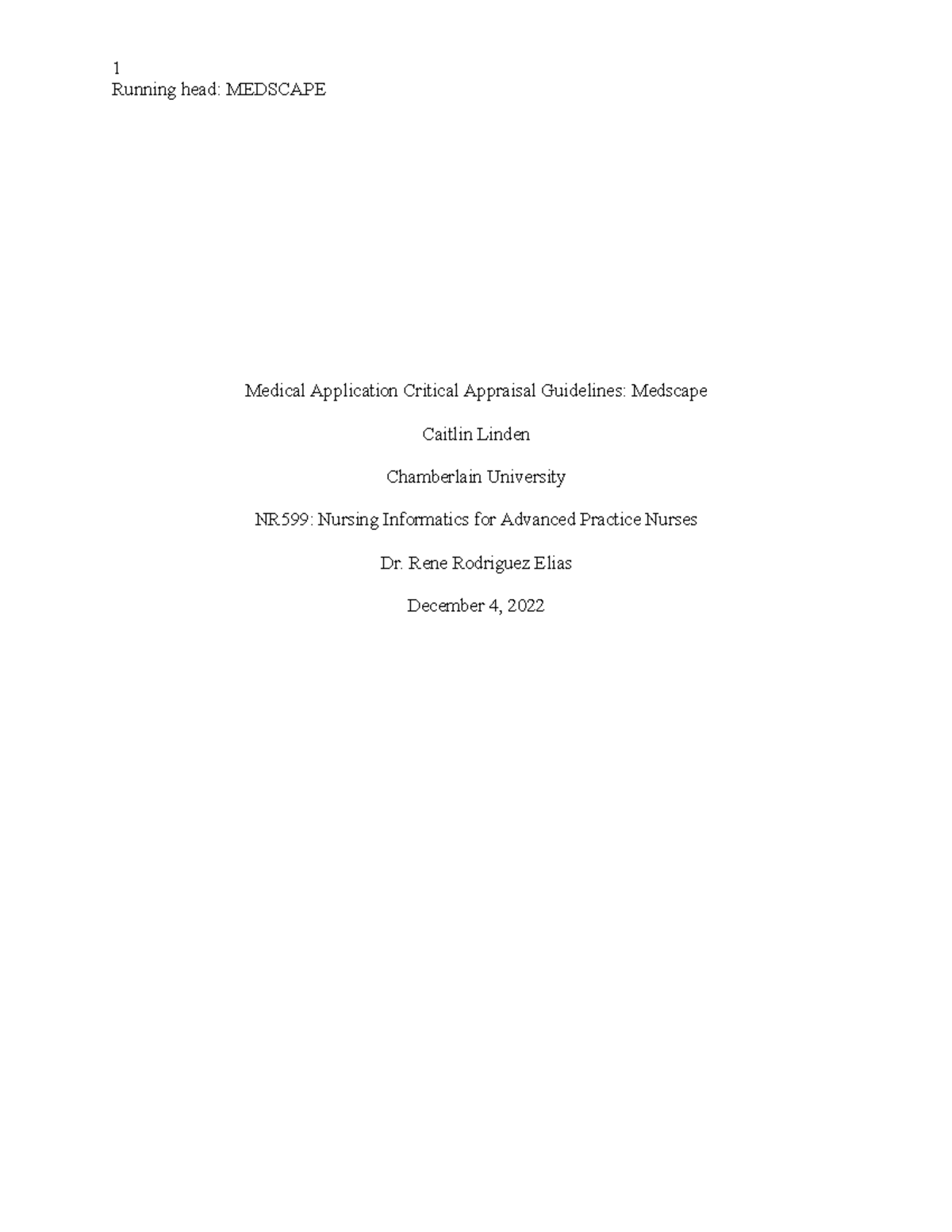 Medical Application Critical Appraisal Guidelines Rene Rodriguez
