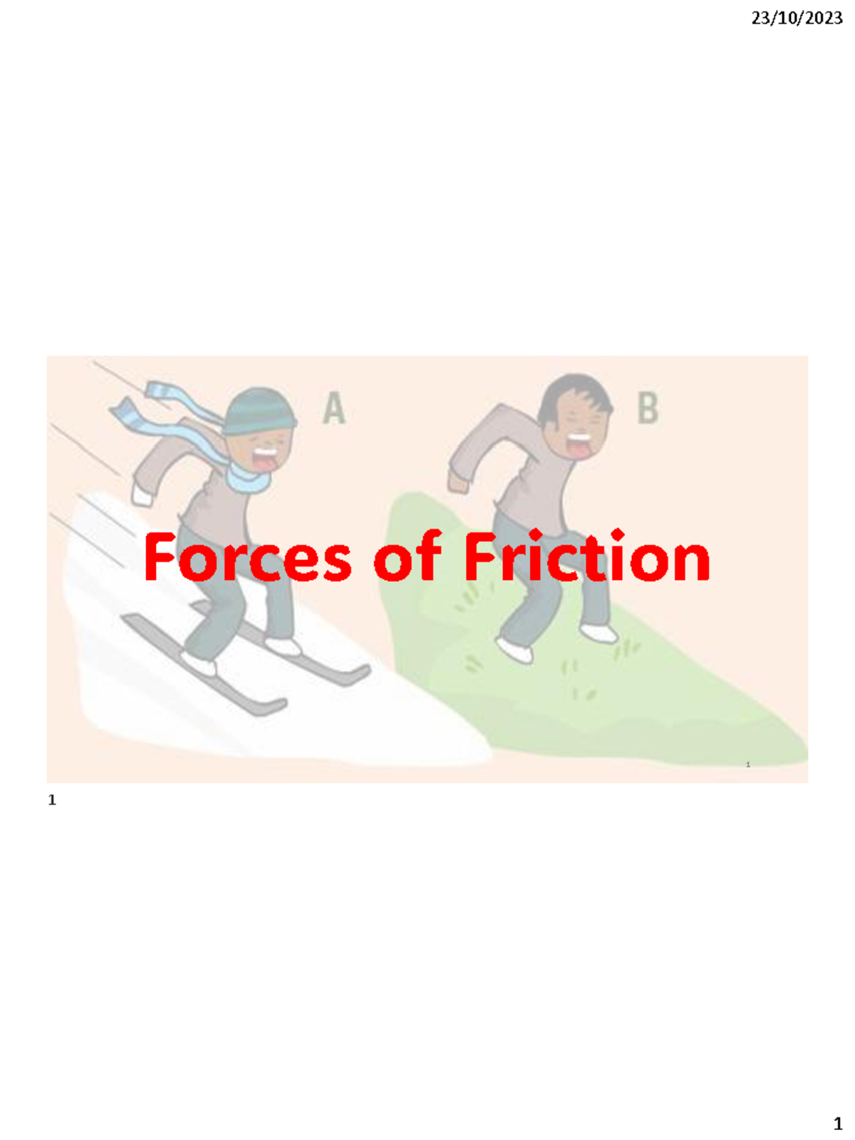 Forces Of Friction Forces Of Friction 1 1 Forces Of Friction