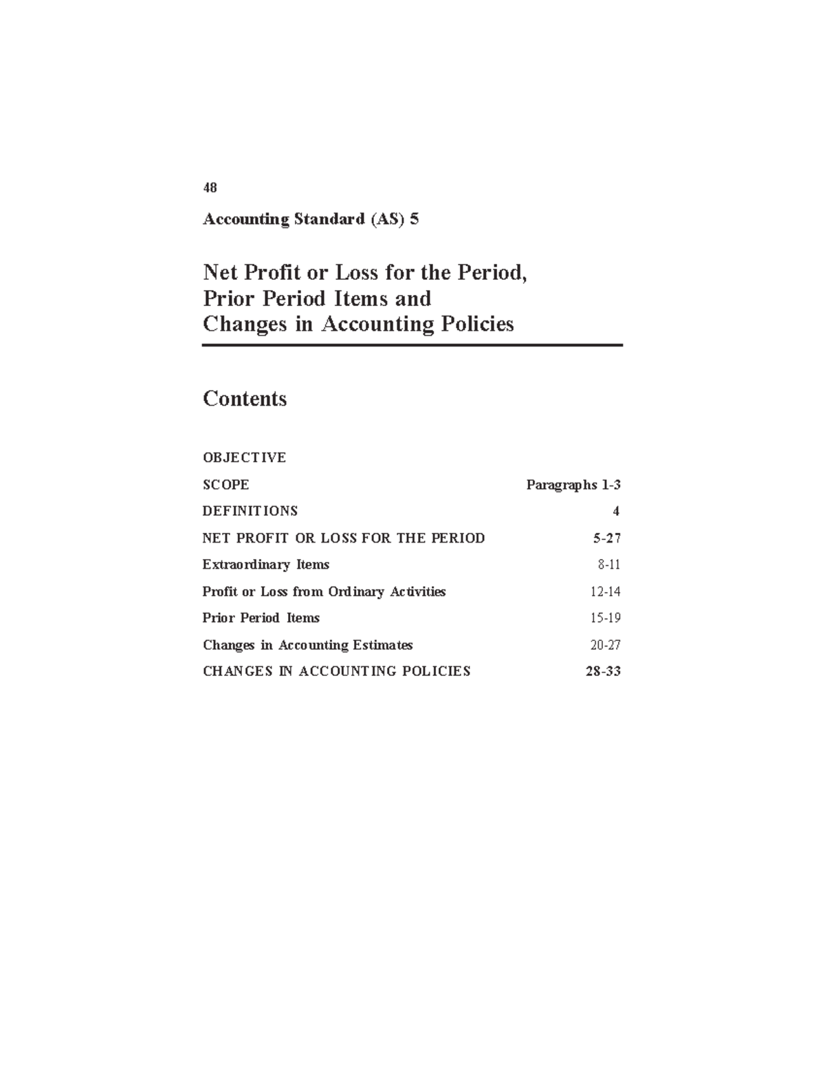 AS 5 - IAS-5 - 48 Accounting Standard (AS) 5 Net Profit or Loss for the ...