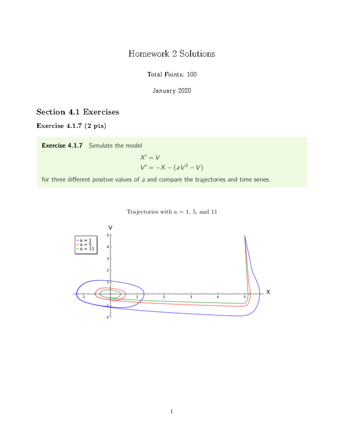 LS 30B HW 2 Solutions - Homework 2 Solutions Total Points: 100 January ...