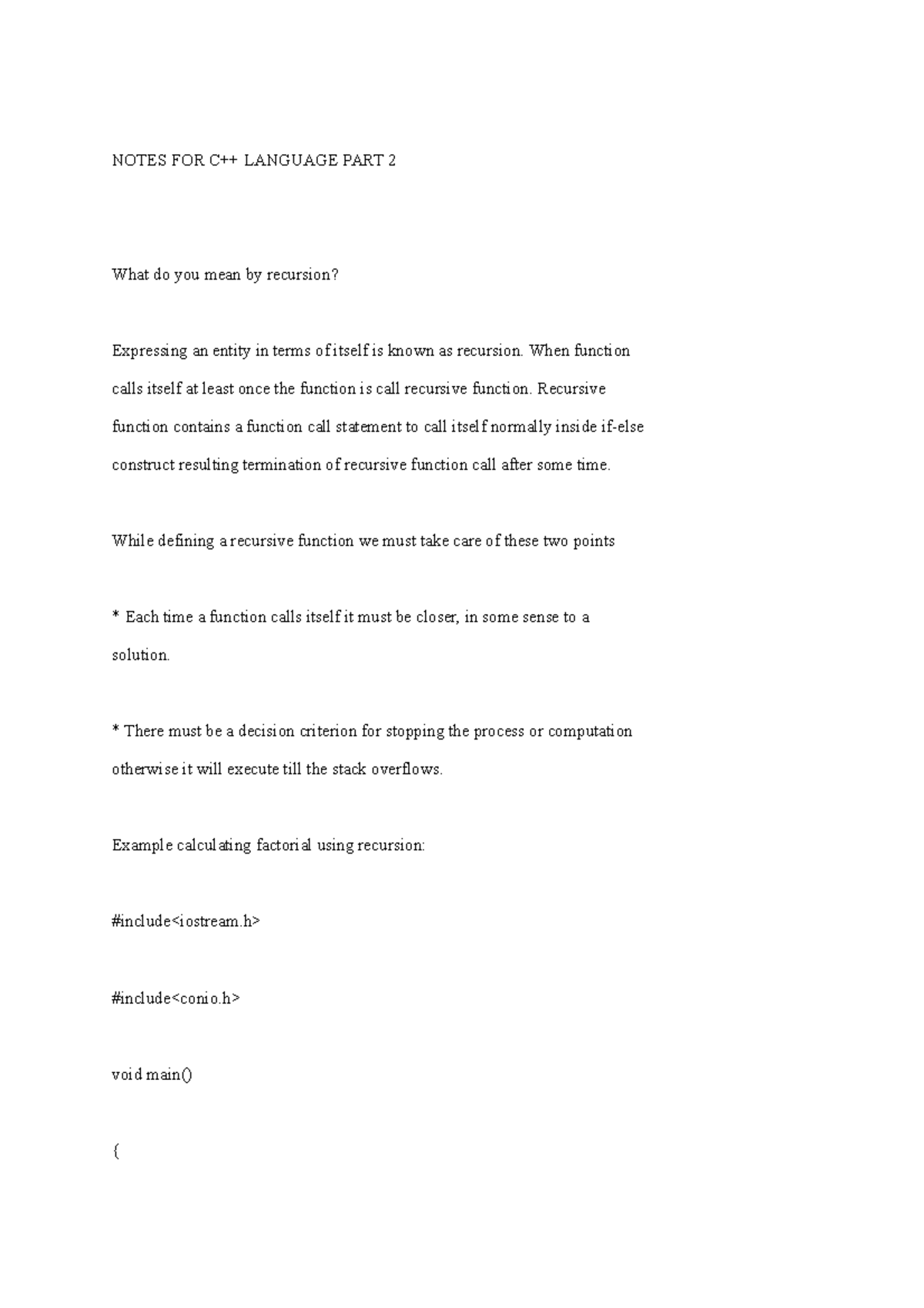 Notes FOR C Language PART 2 NOTES FOR LANGUAGE PART 2 What Do You notes-for-c-language-part-2-notes-for-language-part-2-what-do-you