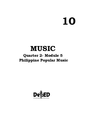 Q2-M1- Music 10 - Mapeh 10 - 10 MUSIC Quarter 2- Module 1 Afro-Latin ...