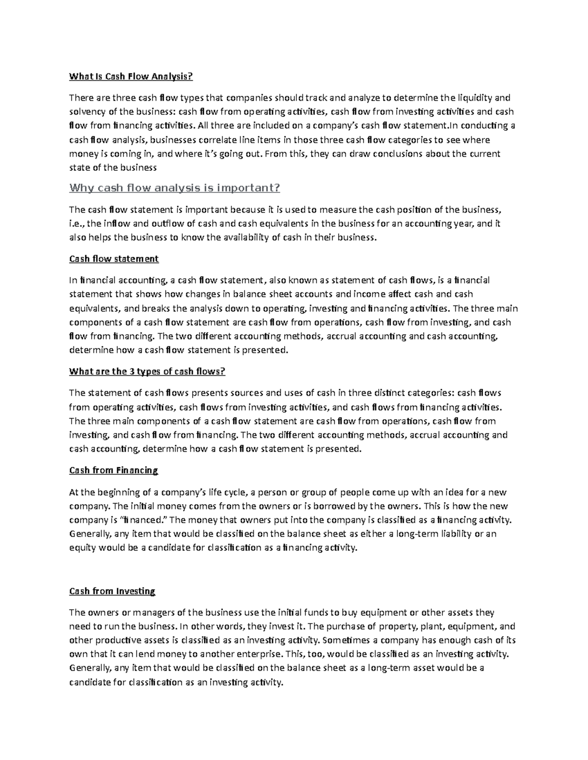 Cash Flow Analysis What Is Cash Flow Analysis There Are Three Cash cash-flow-analysis-what-is-cash-flow-analysis-there-are-three-cash