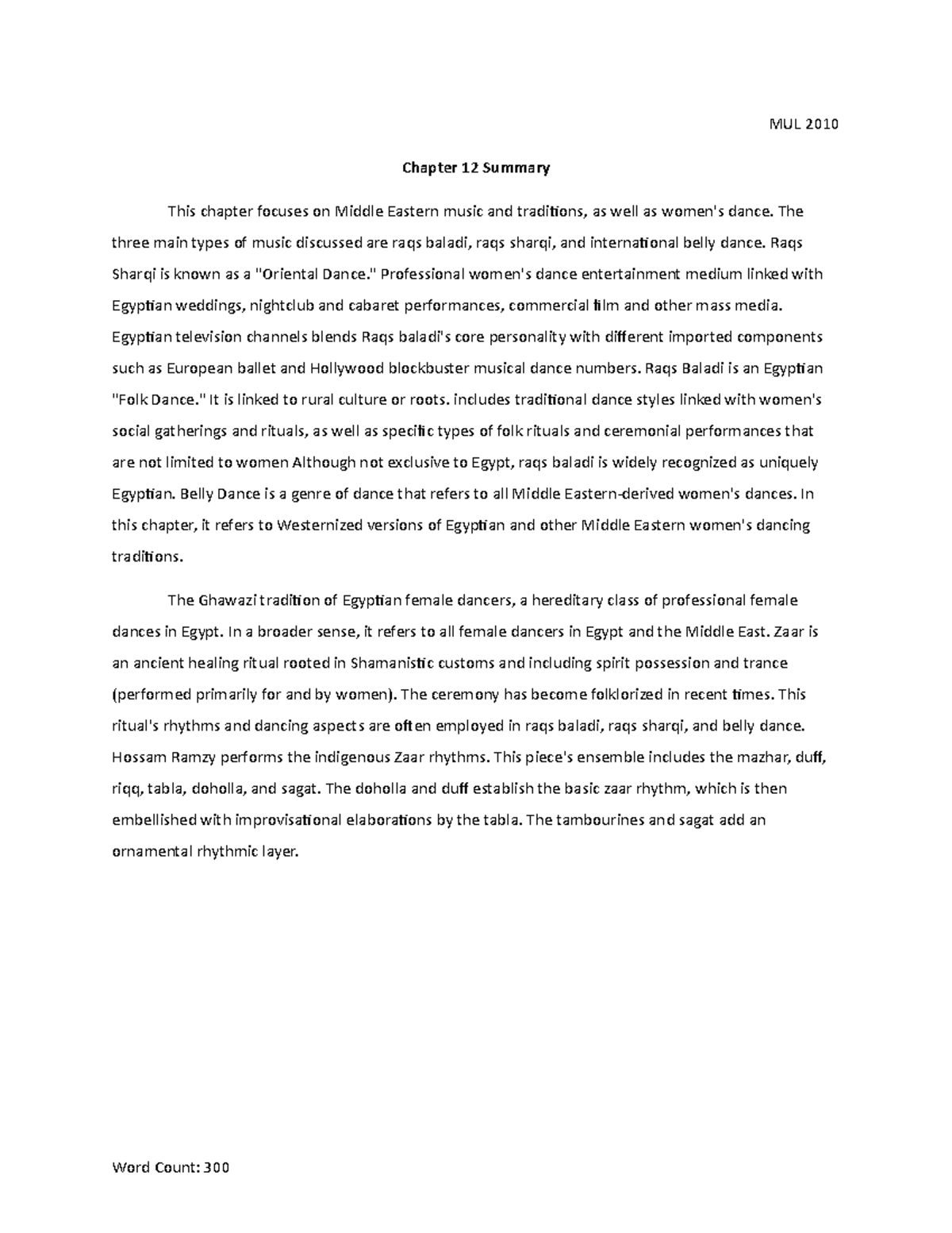 Ch. 12 Summary: Egypt & Beyond - MUL 2010 Chapter 12 Summary This ...
