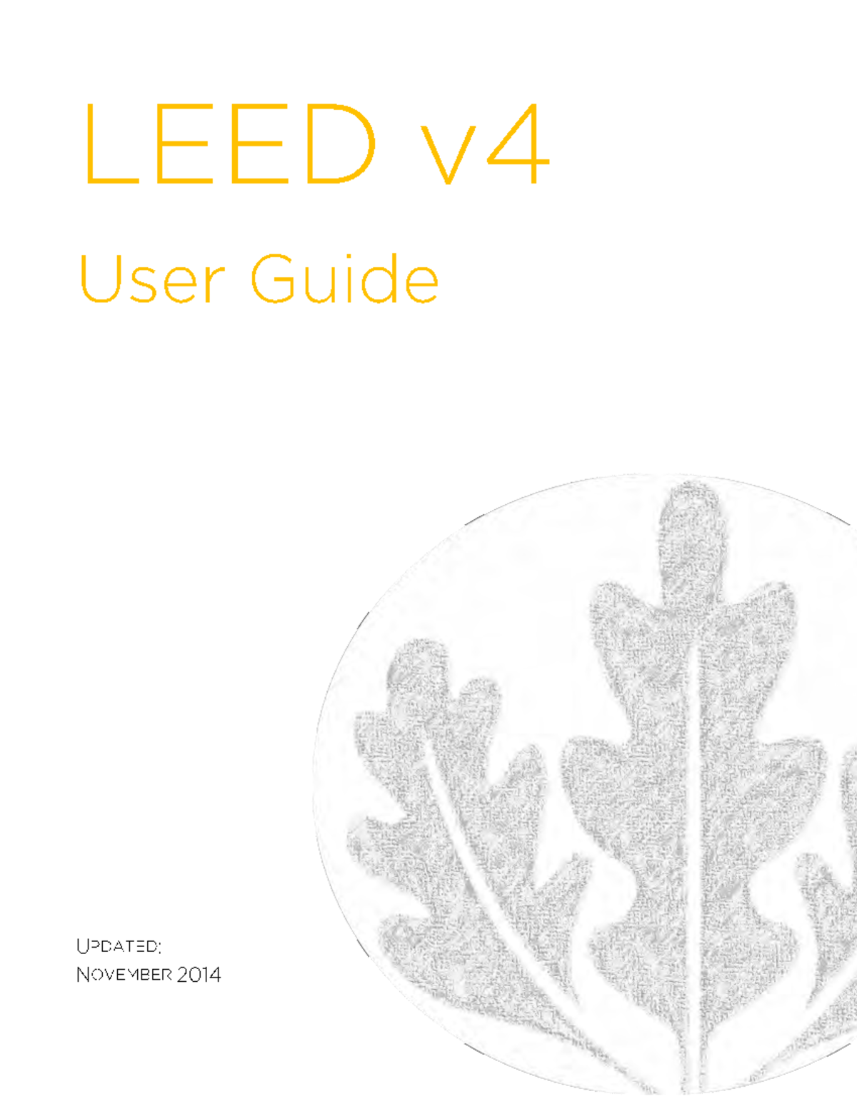 Ebook leed v4 user guide - o o o o - Studocu