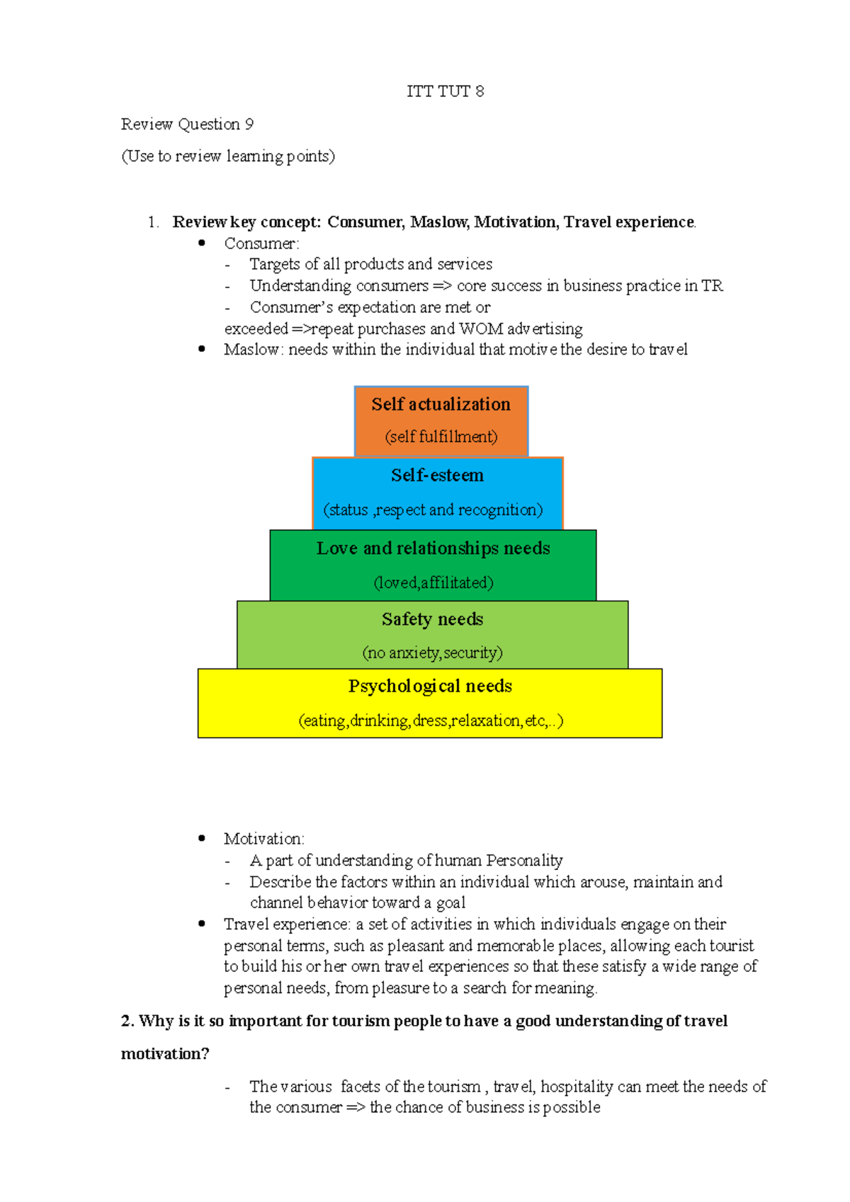 8 ITT - .... - ITT TUT 8 Review Question 9 (Use to review learning ...
