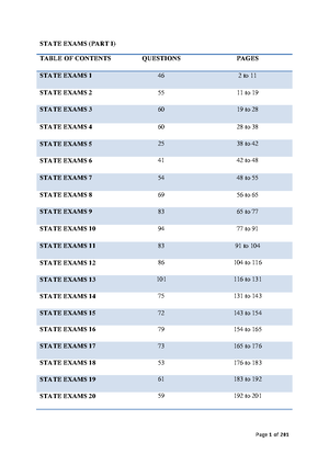 State-EXAM-MOCK- Questions-1 - STATE EXAM MOCK QUESTIONS Contents STATE ...