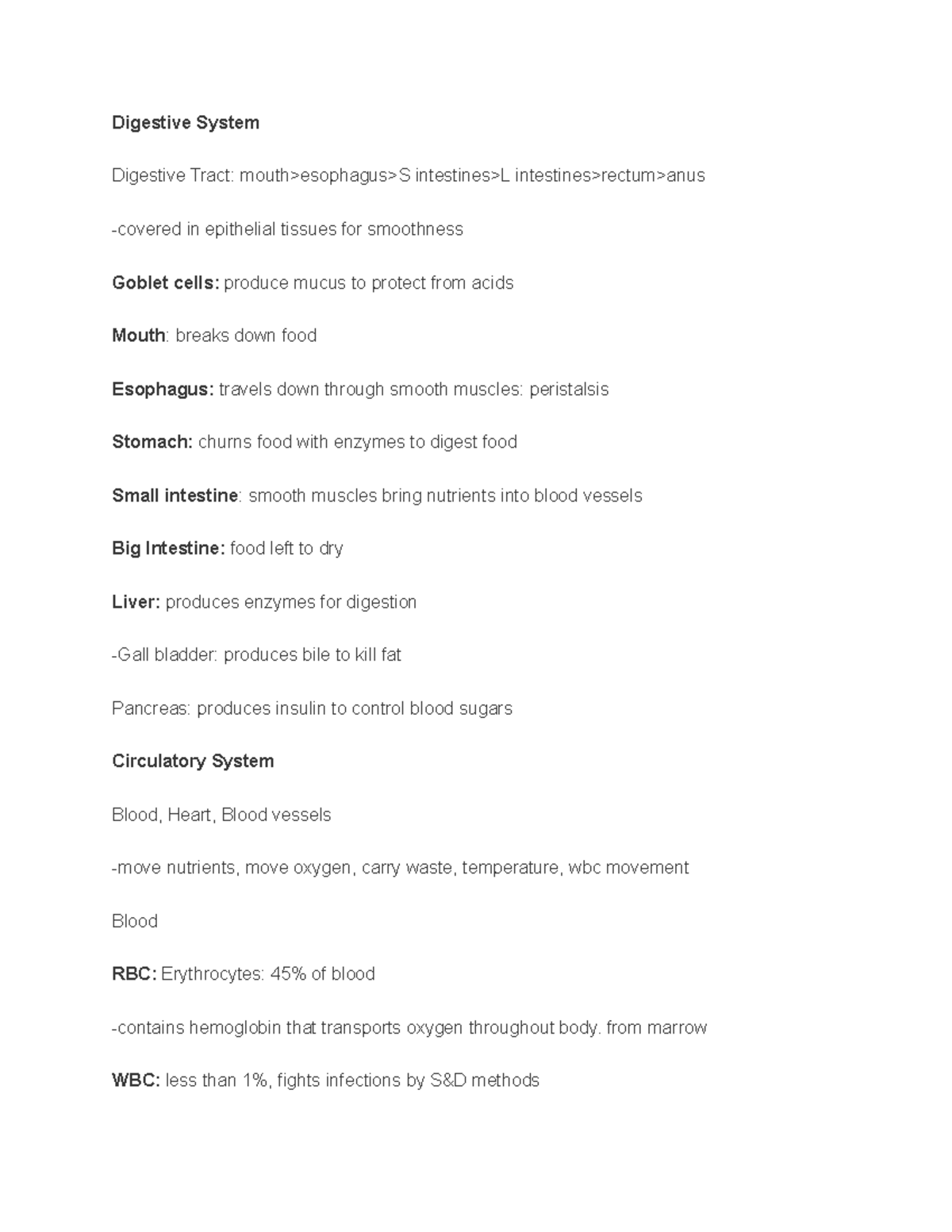Grade 10 Science Exam Review 2 Digestive System Digestive Tract