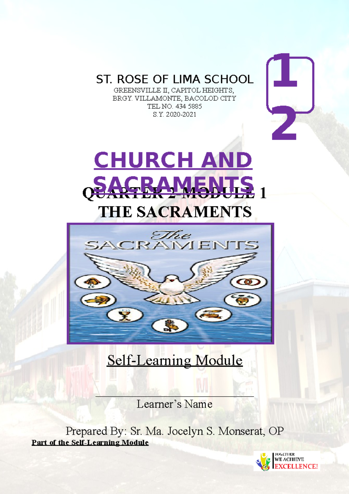 CL12 Module 1 WK1 Church and Sacraments - ST. ROSE OF LIMA SCHOOL ...