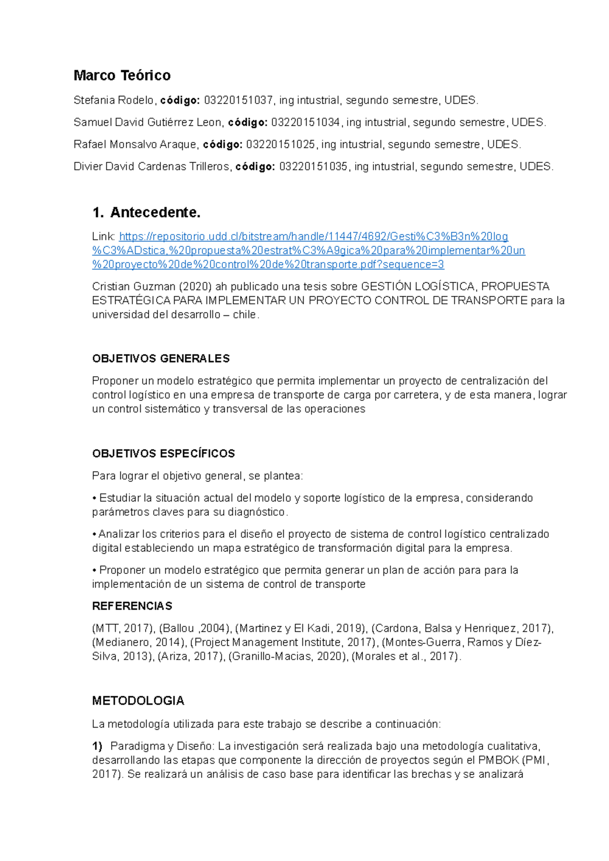 Logistica - un marco teórico de la logística de transporte - Marco ...