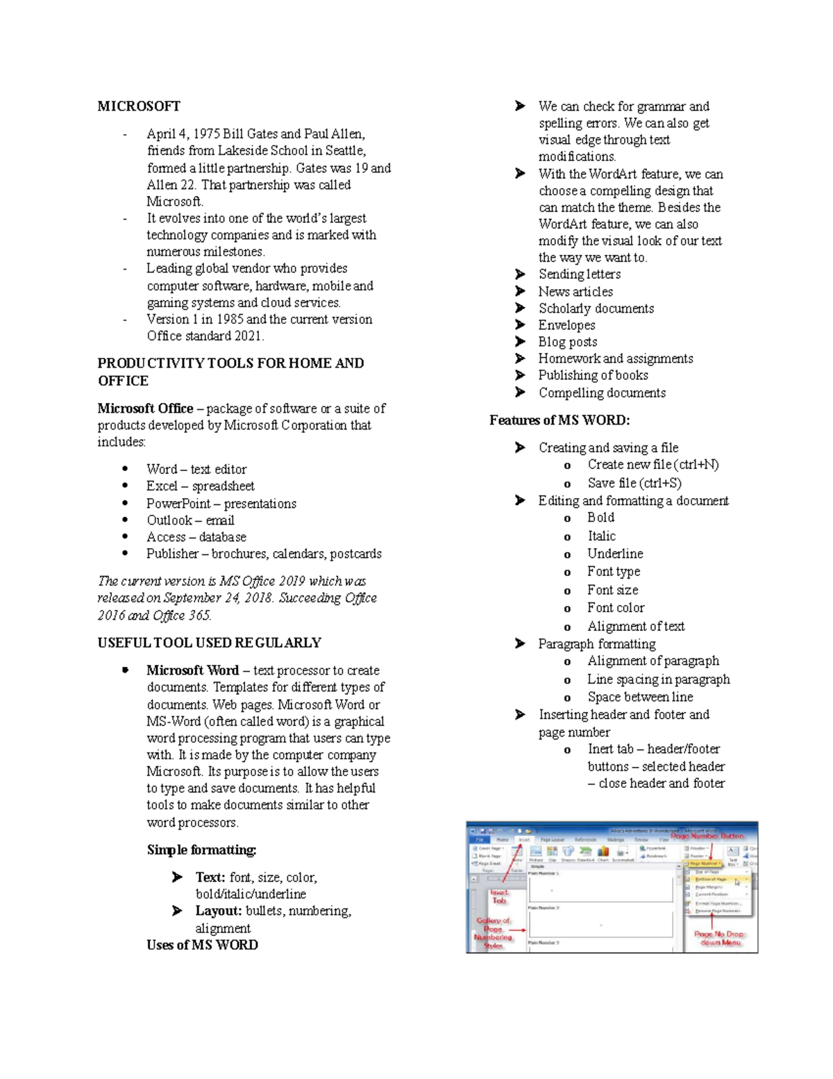 ABIT - Notesssssss - MICROSOFT April 4, 1975 Bill Gates and Paul Allen ...