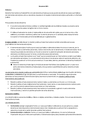 2do parcial Internacional Privado LQL - Warning: TT: undefined function: 32 Preguntero Derecho ...