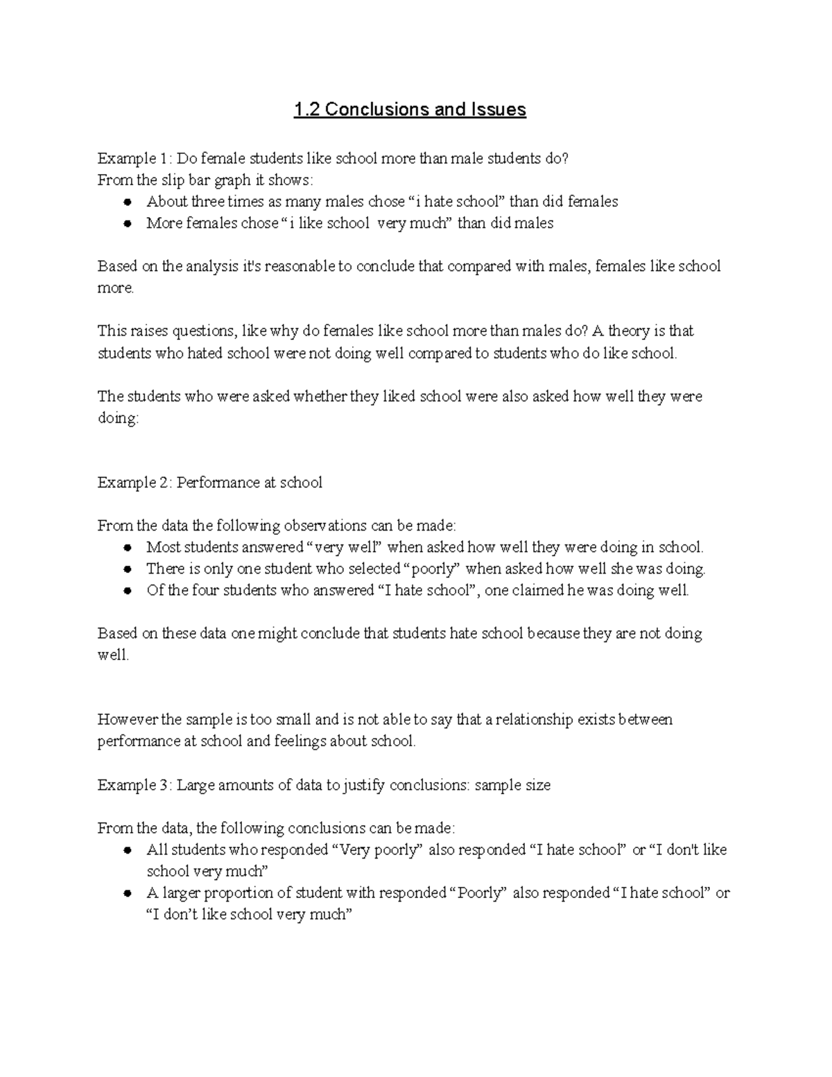 1.2 math - reee - 1 Conclusions and Issues Example 1: Do female ...