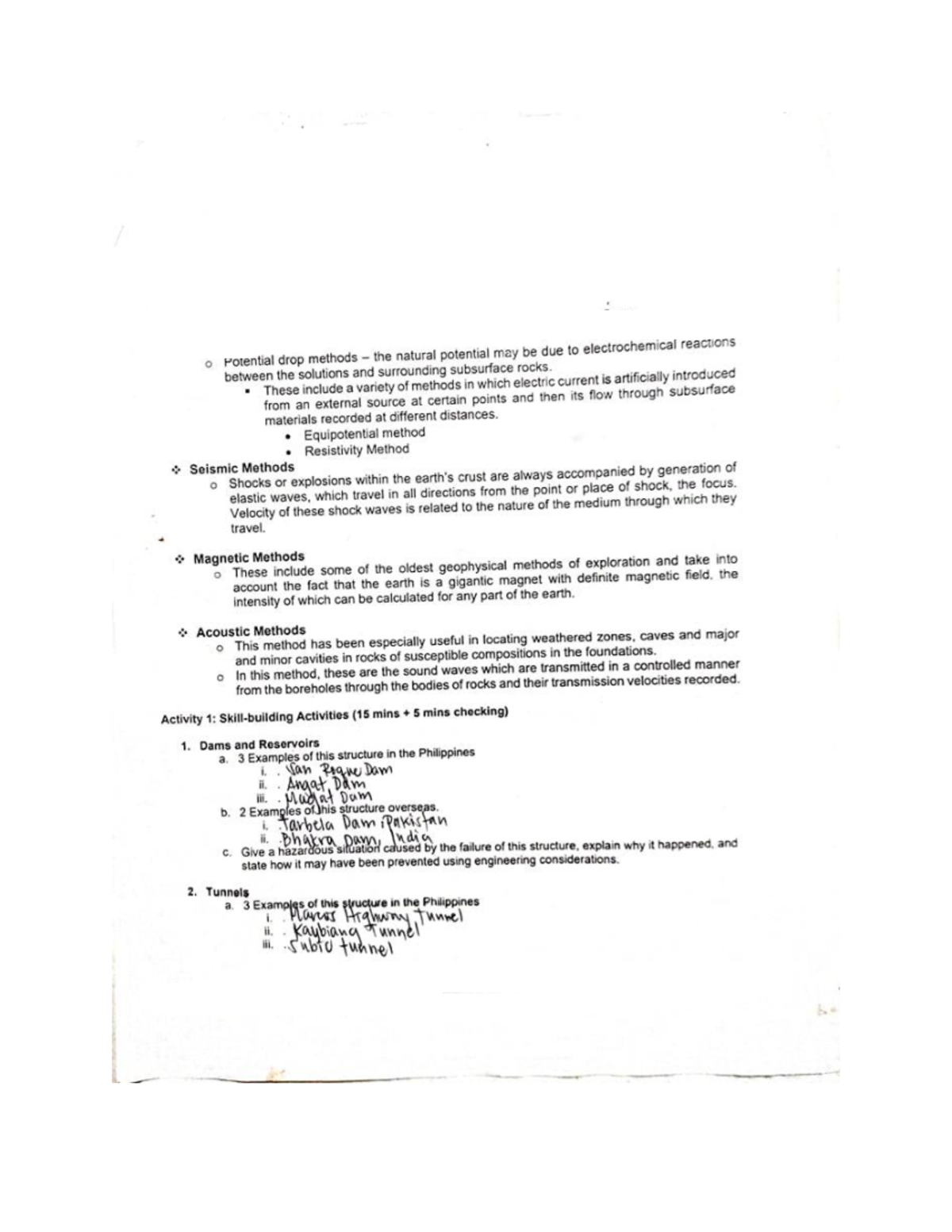 Geological and geophysical investigation in civil engineering - Civil ...