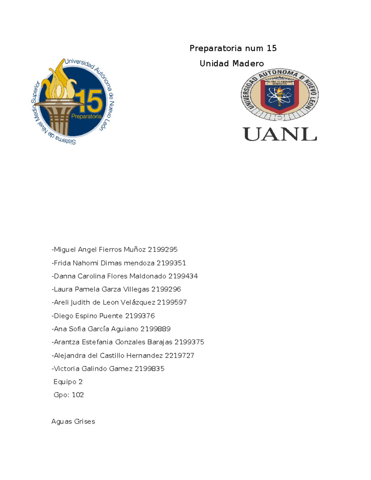 Proyecto STEM E1, FQE - Unidad Madero - Preparatoria num -Miguel Angel ...