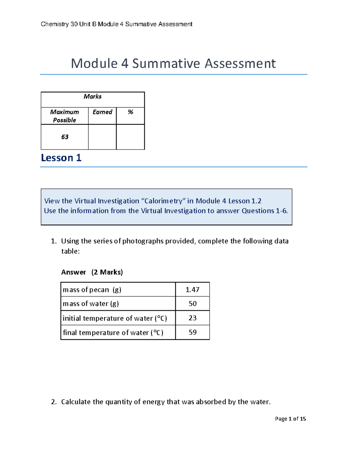 Module 4 Summative Assessment 19 1 - Module 4 Summative Assessment Lesson 1 View the Virtual ...