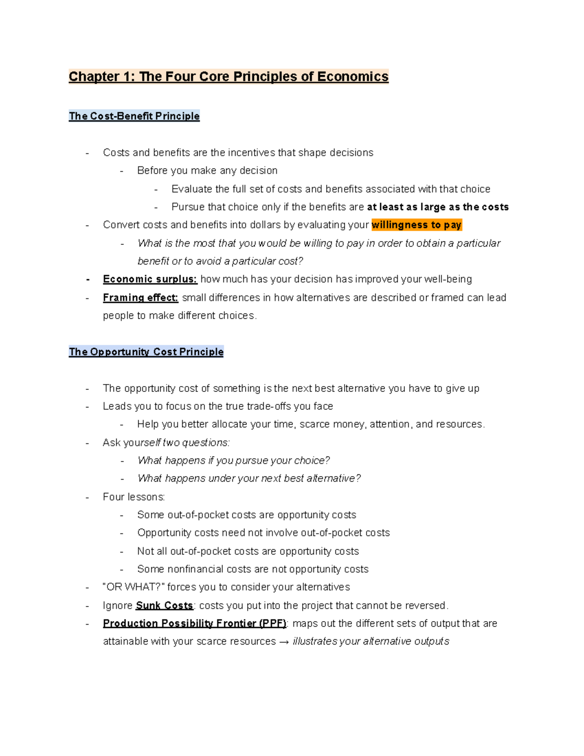 Macroeconomic Midterm 1 - CHapters 1,2,3,4 and 9 - Chapter 1: The Four ...