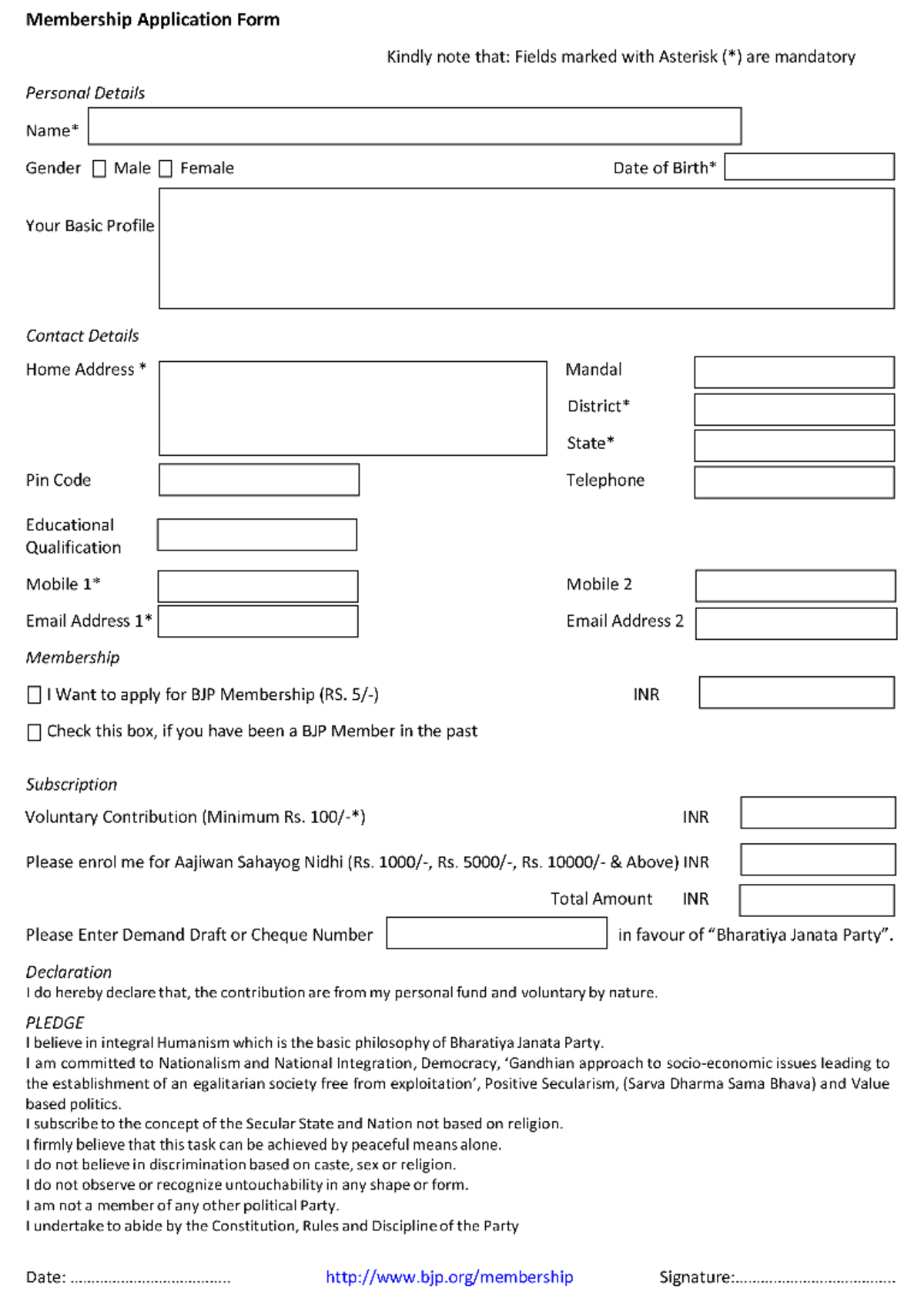 Membership-Application-Form - Primary, Secondary And Tertiary Structure ...