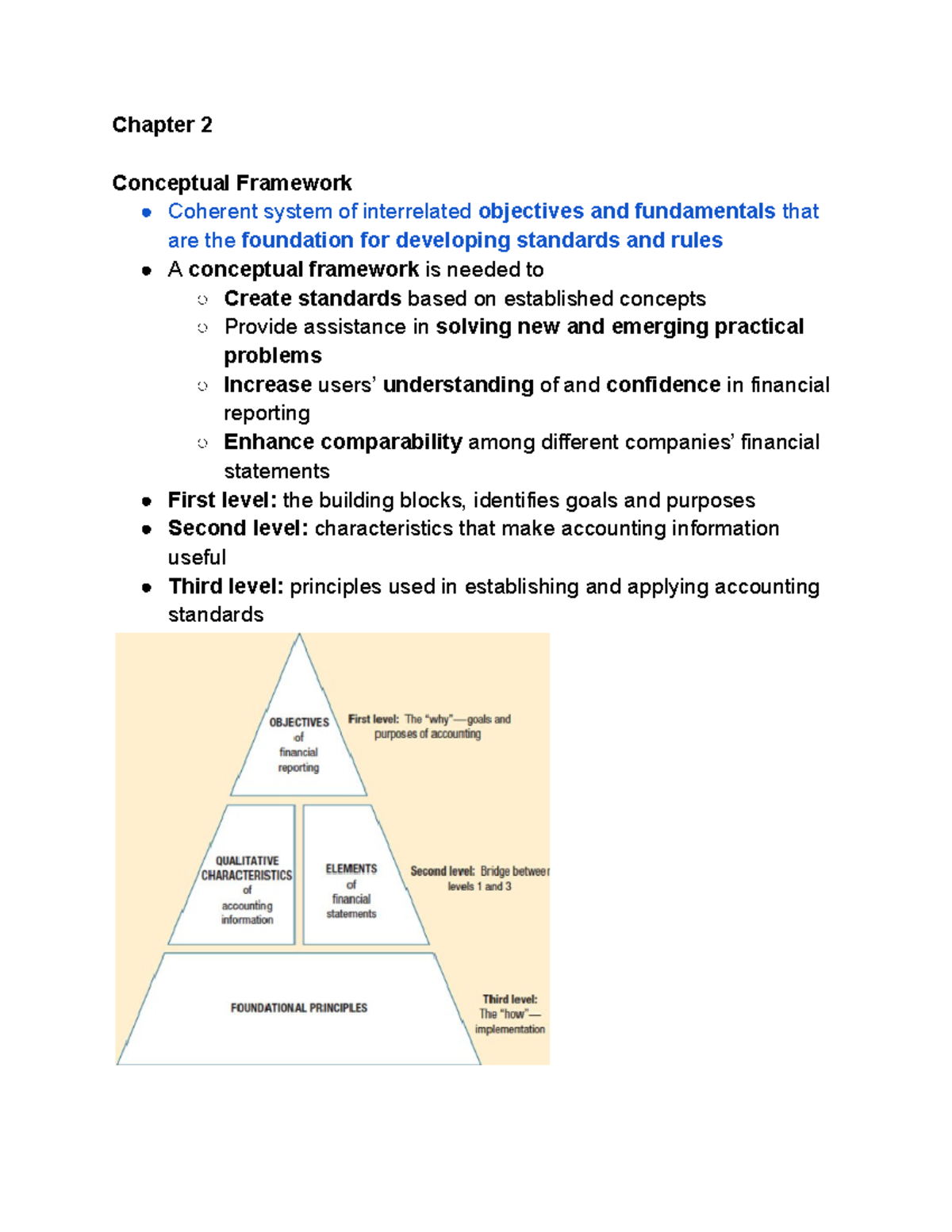 BU387 In Class Notes - Chapter 2 Conceptual Framework Coherent system ...