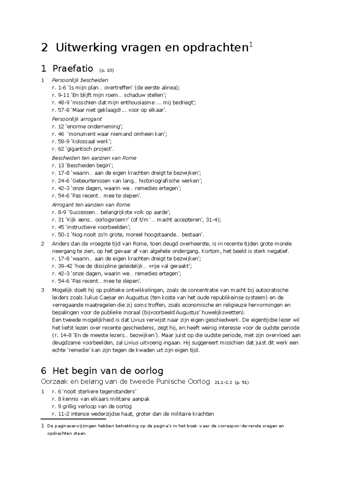 Uitwerking vragen en opdrachten - 10) 1 Persoonlijk bescheiden r. 1-6 ...