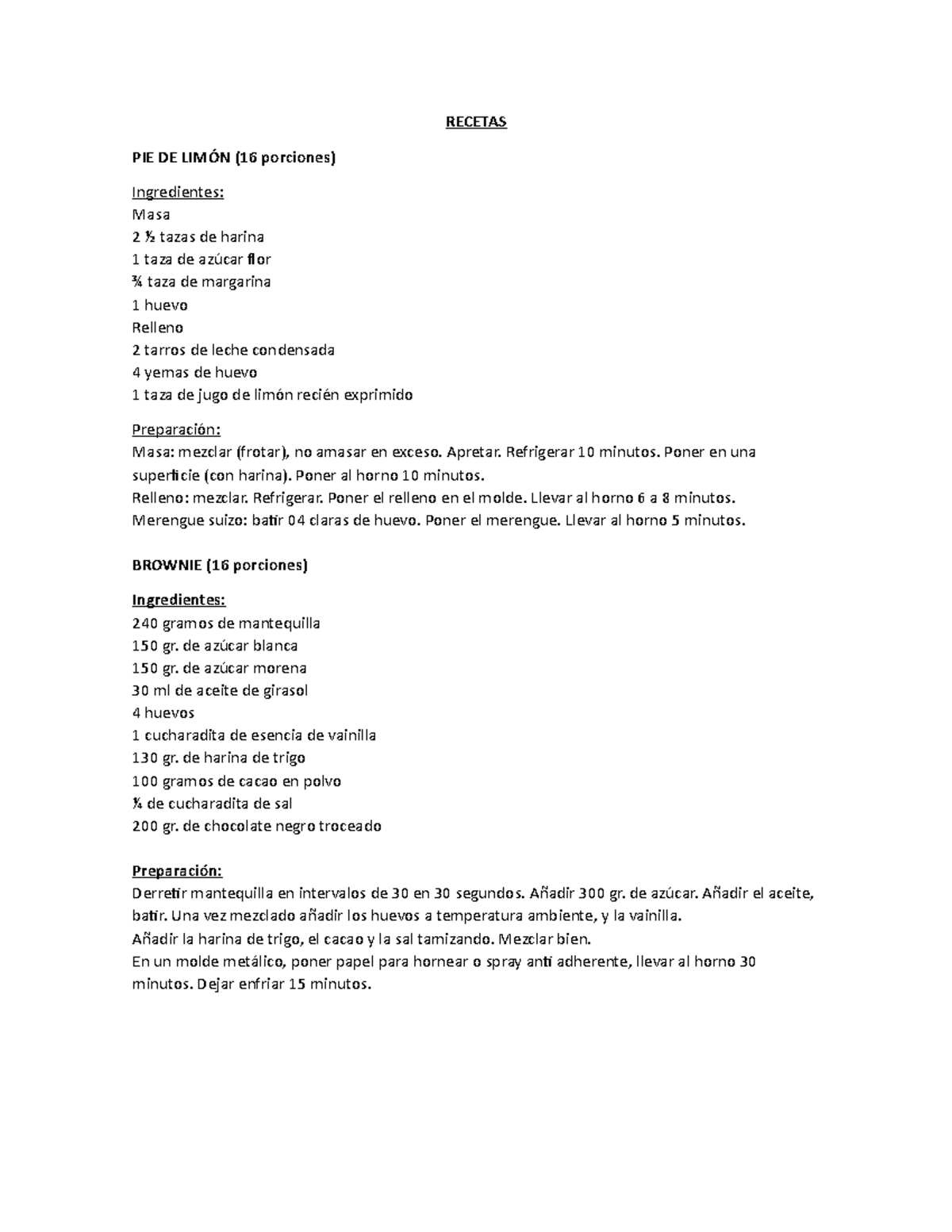 Recetas cortas de postres frios y al horno - RECETAS PIE DE LIMÓN (16 ...
