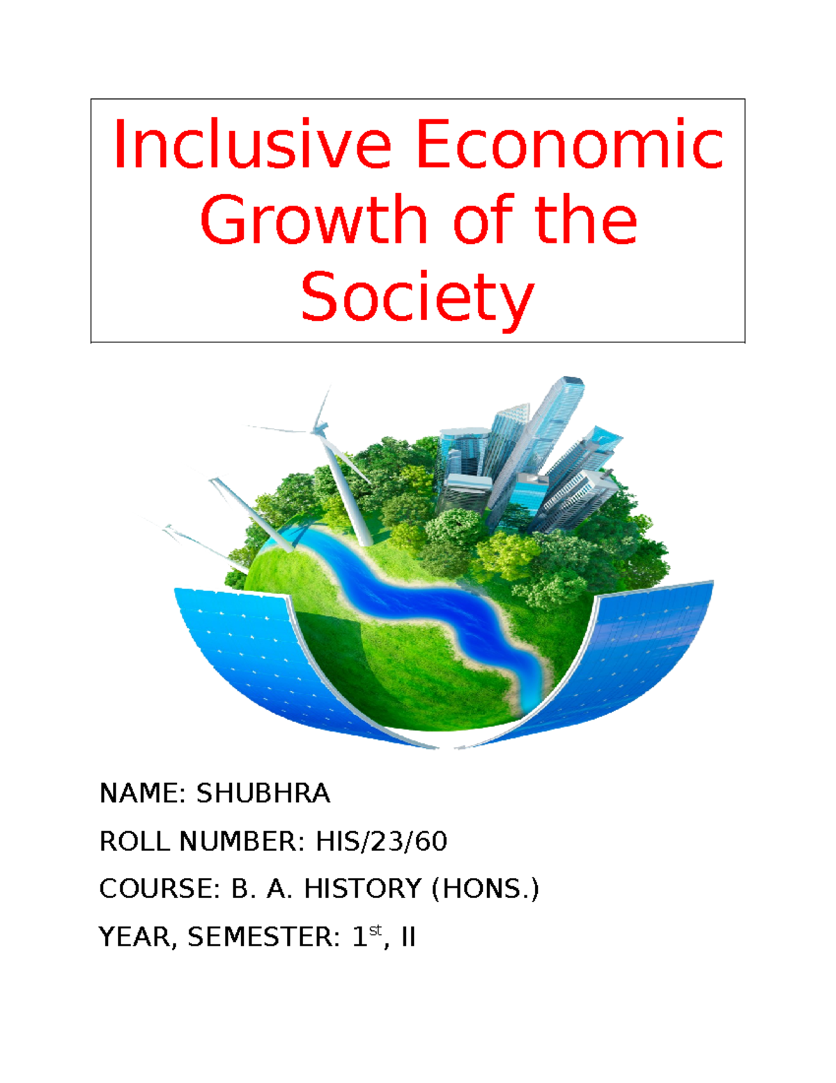 EVS 'Inclusive Economic Growth of the Society' - Inclusive Economic ...