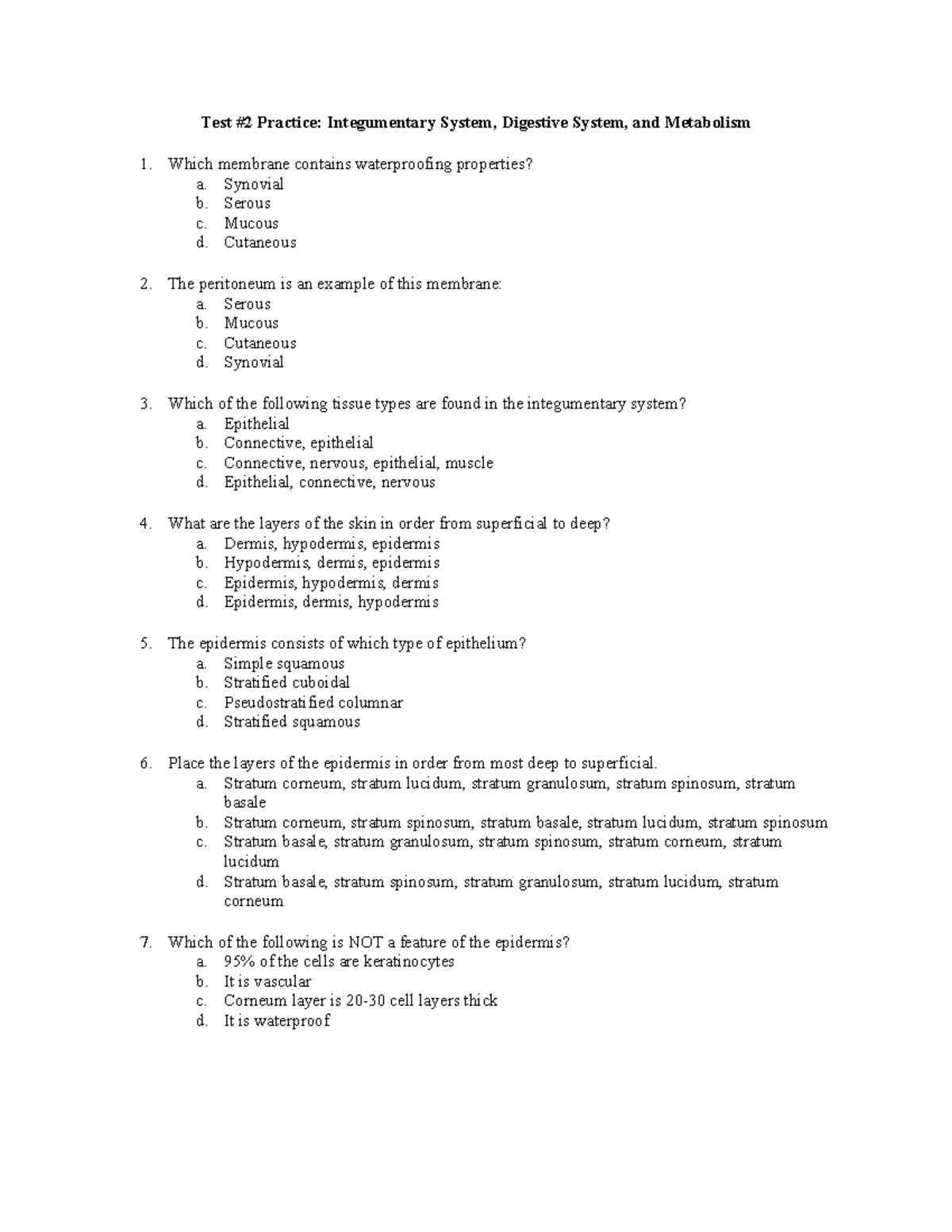 Test- 2-practice - Lecture notes and practice questions - Test #2 ...