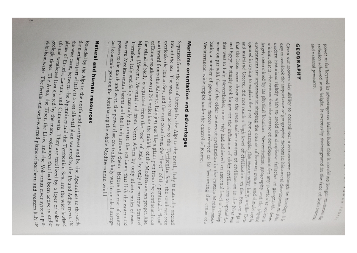 Chapter 1-2 - Roman history - CLAS 1280 - Studocu