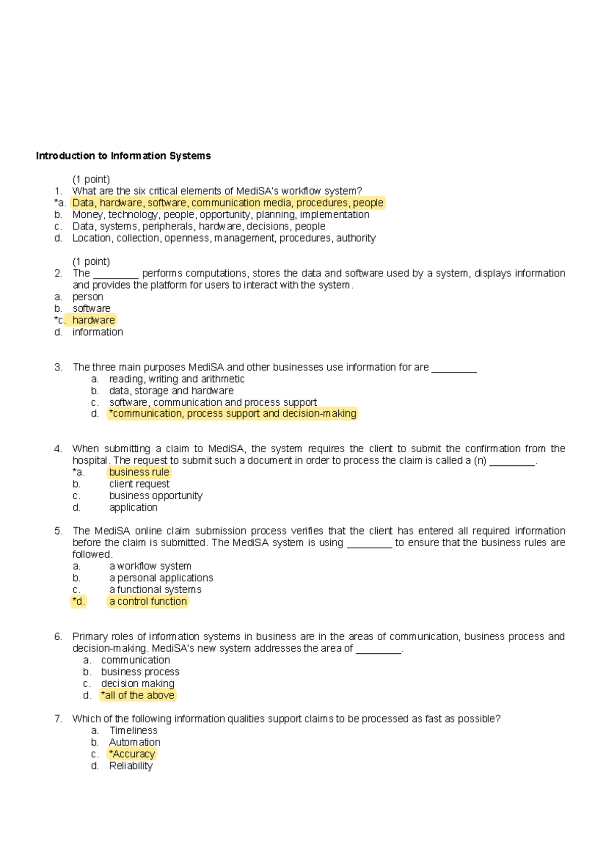 Exam 13 November 2015, questions and answers - Introduction to ...