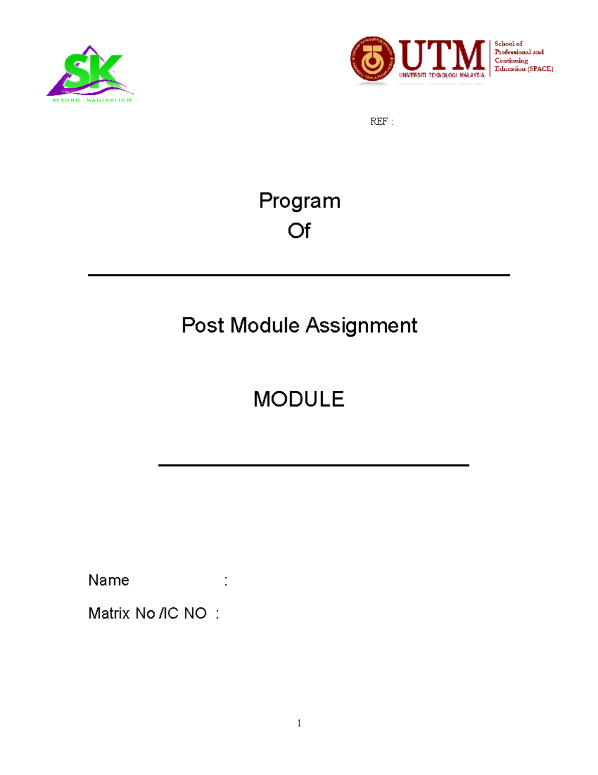 PMA - MBA UTM- Corporate Finance - REF : Program Of Post Module ...