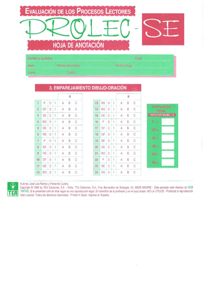 Prolec SE Correccion-1 cuadernillo 1 - I N S T R U C C I O N E S E S P ...