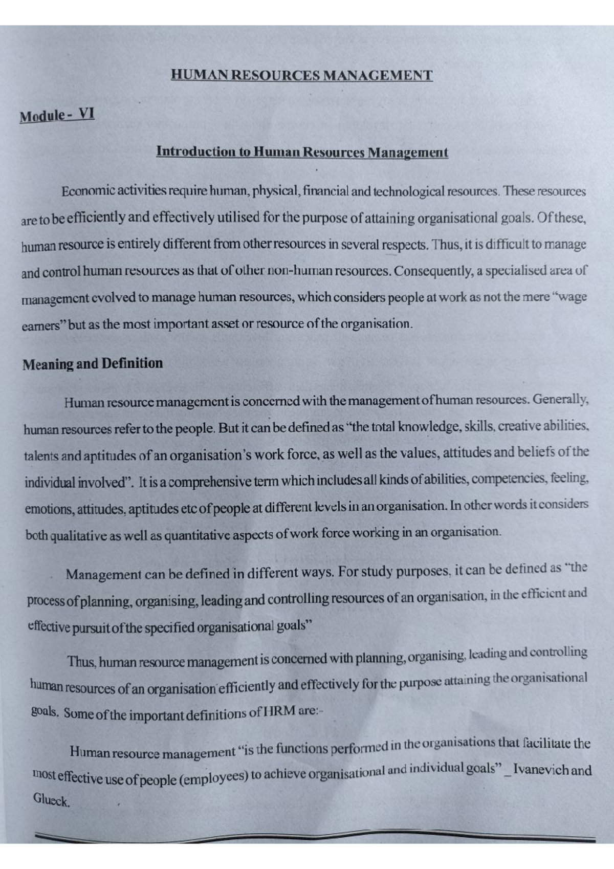 Ch-6 Introduction to Human Resources Management - Studocu