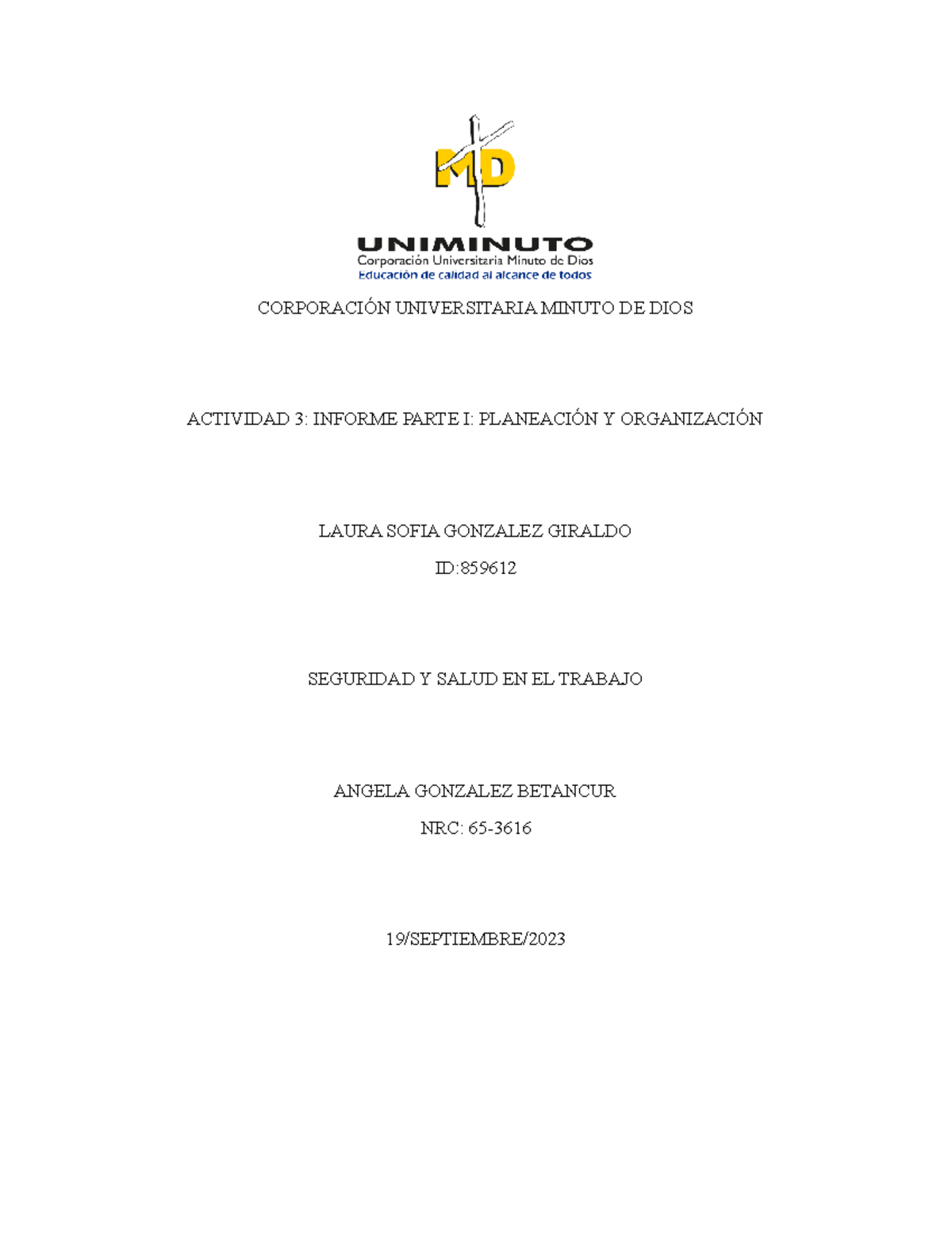 Actividad E ADM - adm - CORPORACIÓN UNIVERSITARIA MINUTO DE DIOS ...