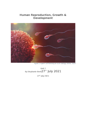 Assignment 7 Human Reproduction, Growth ad Development revision Guide ...