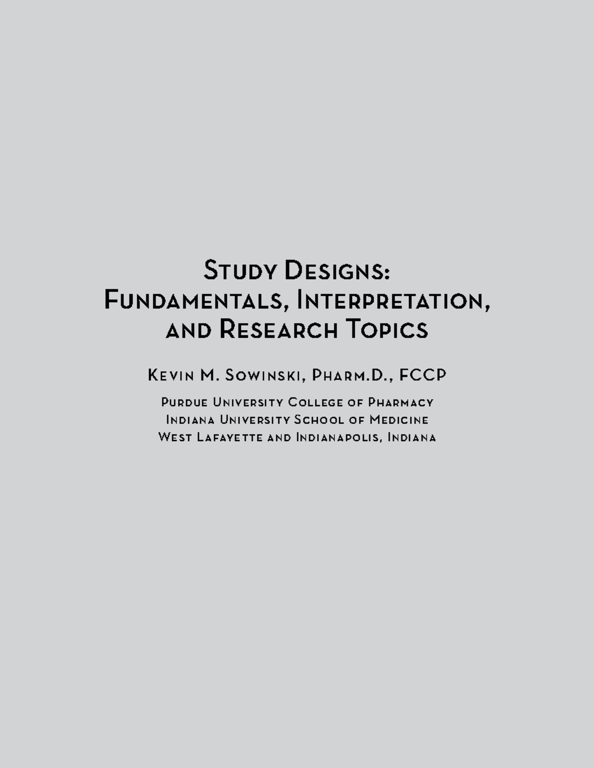 Study Designs WB PH - general biostatistics - Study Designs ...