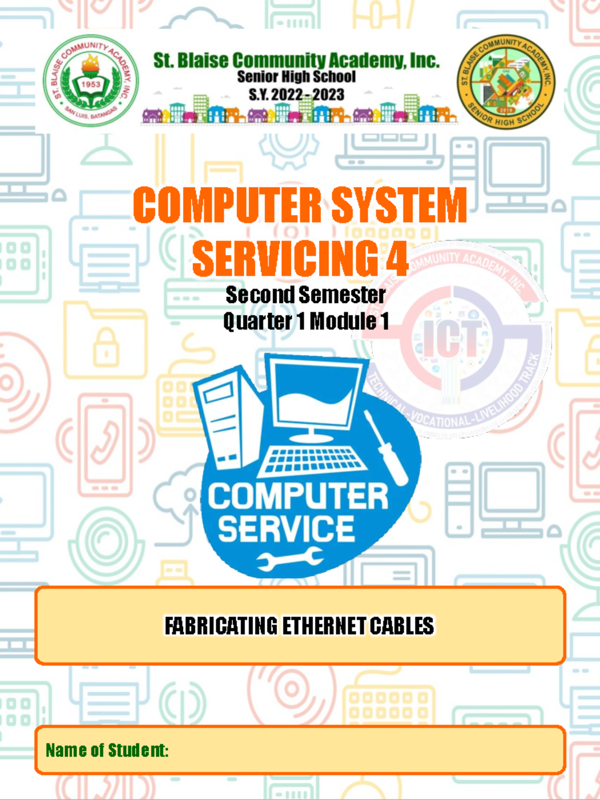 CSS4-Q1 Module 1 - COMPUTER SYSTEM SERVICING 4 Second Semester Quarter ...