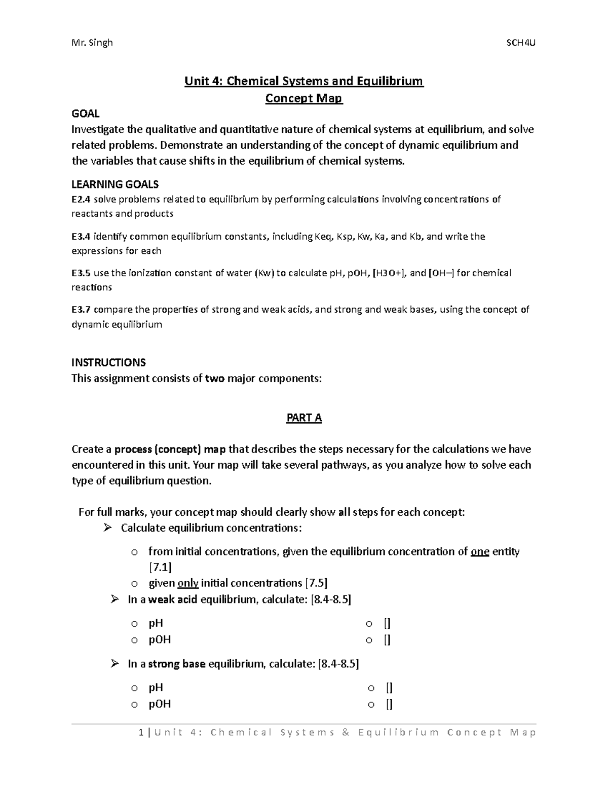 15-4 Concept MAP Summative - No Salt - Chemical Systems and Equilibrium ...