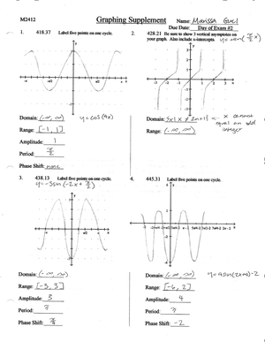 Pre-cal Assignment 1 Collected HW - MATH 2412 - Studocu