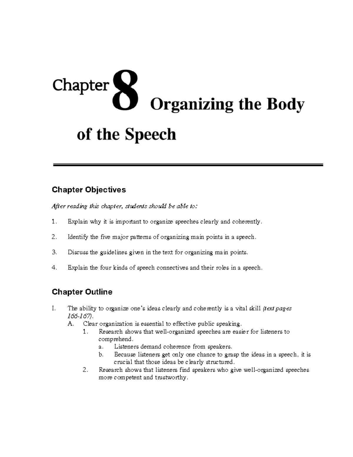Notes Chapter 8 Organizing - Chapter Objectives After reading this ...