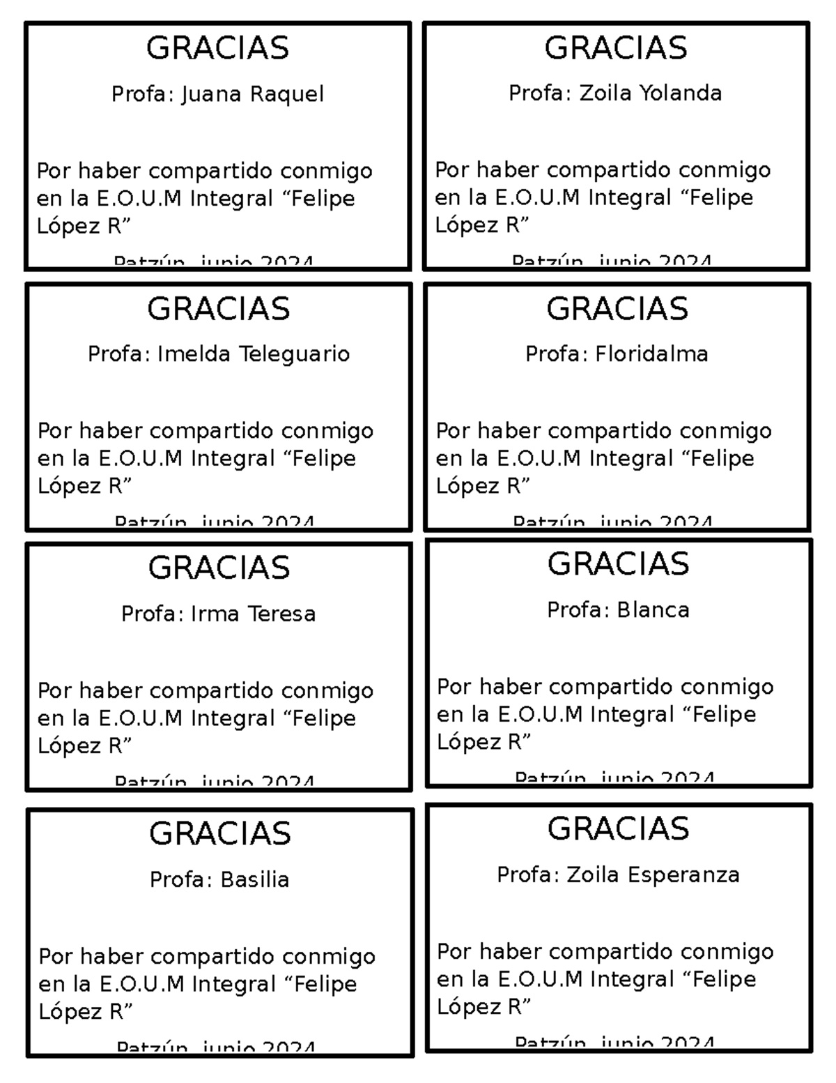 Doc1 - fasdfasd - GRACIAS Profa: Juana Raquel Por haber compartido ...