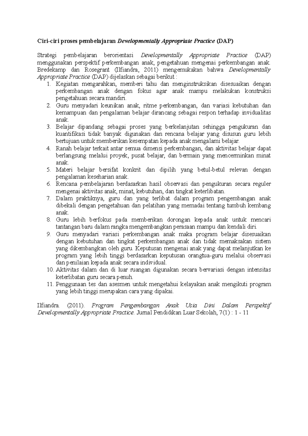 Ciri dap - DAP - Ciri-ciri proses pembelajaran Developmentally ...