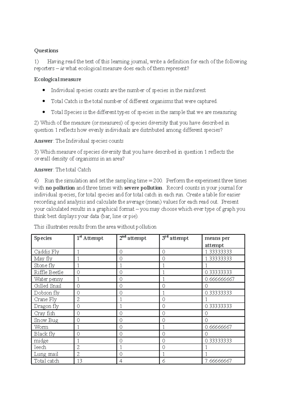 Learning Journal unit 5 - Questions Having read the text of this ...
